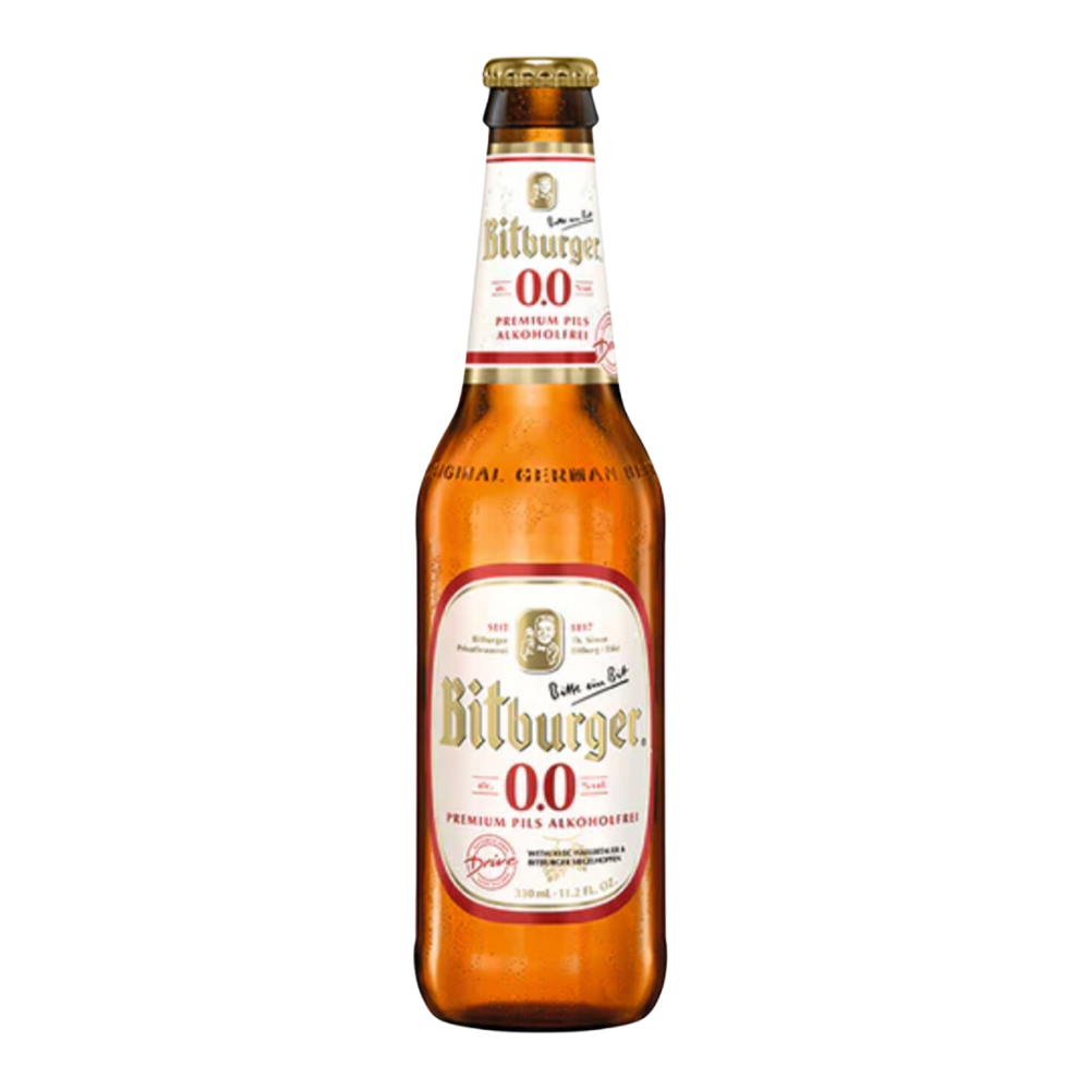 Bitburger Drive 0.0% Bottles - Alcohol Free German Lager