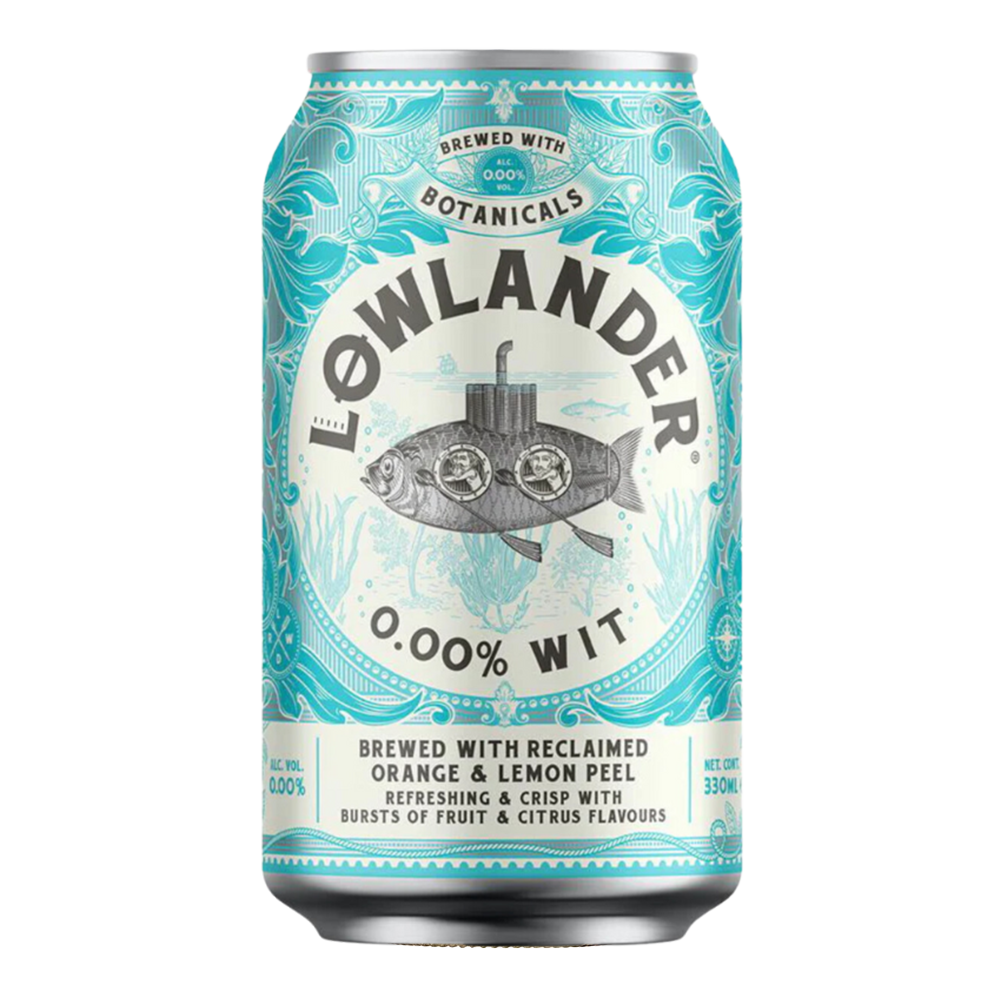 Lowlander 0.00% Wit - Alcohol Free White Beer
