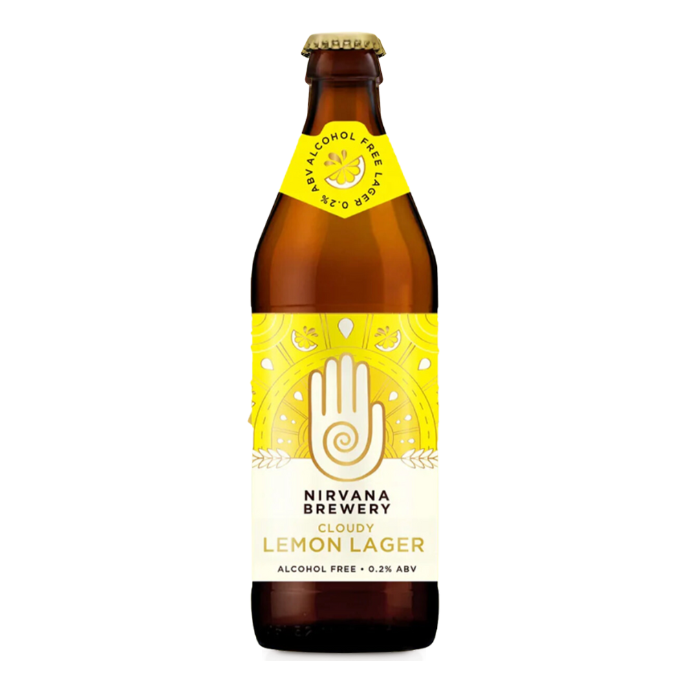 Nirvana Cloudy Lemonade Lager - Alcohol Free & Zesty