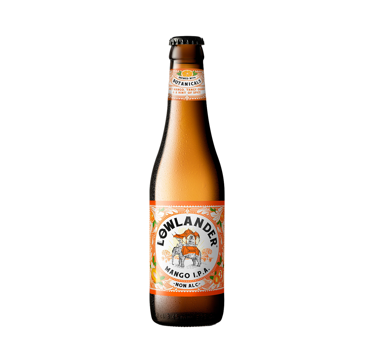 Lowlander Mango IPA - Non Alcoholic IPA with Mango, Cardamom & Orange peel