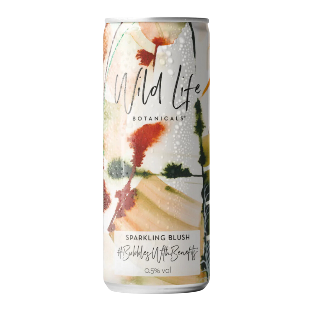 Wild Life Sparkling Blush 0.5% - Alcohol Free 250ml Can