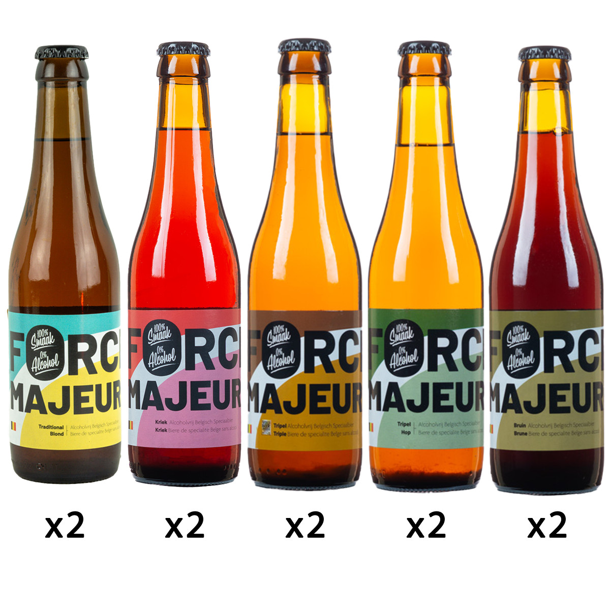 Force Majeure Ultimate Non Alcoholic Belgium Beer Collection (10 Drink